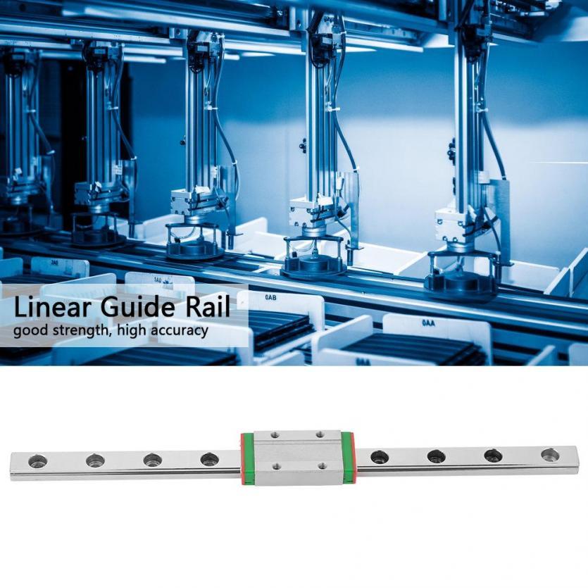 200mm LML9H Miniature Linear Guide Rail 9mm Width Slide + Block cnc ...