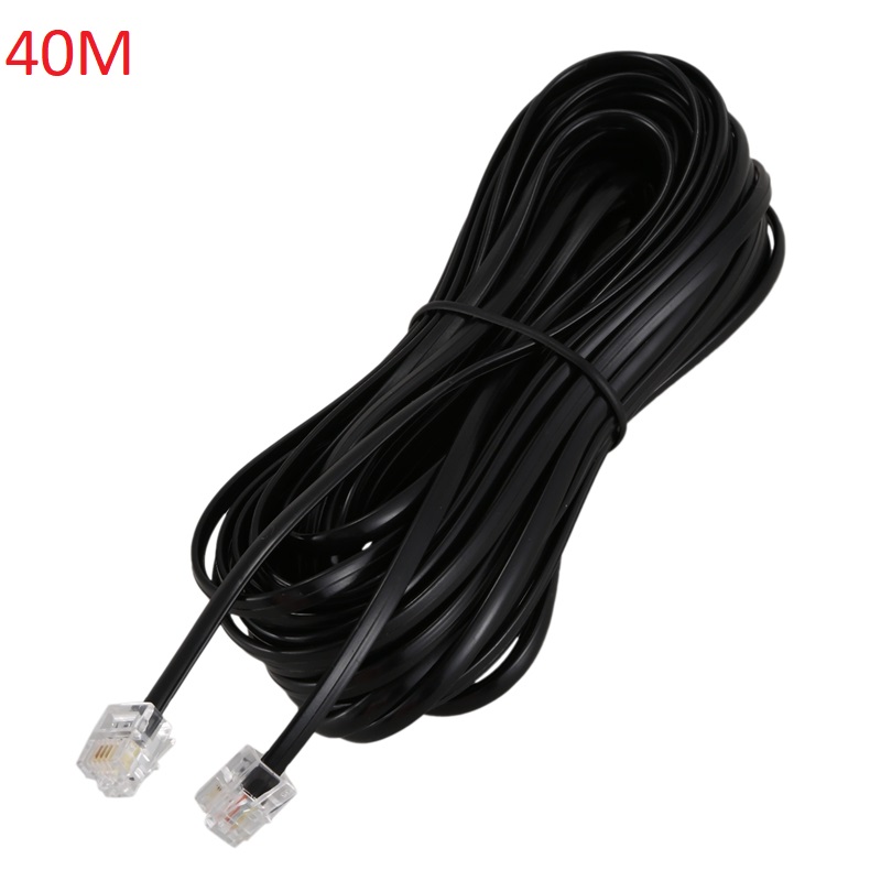 Telephone Line Cord Cable 6P6C RJ11 RJ11 DSL Modem Fax Phone to Wall 1M ...