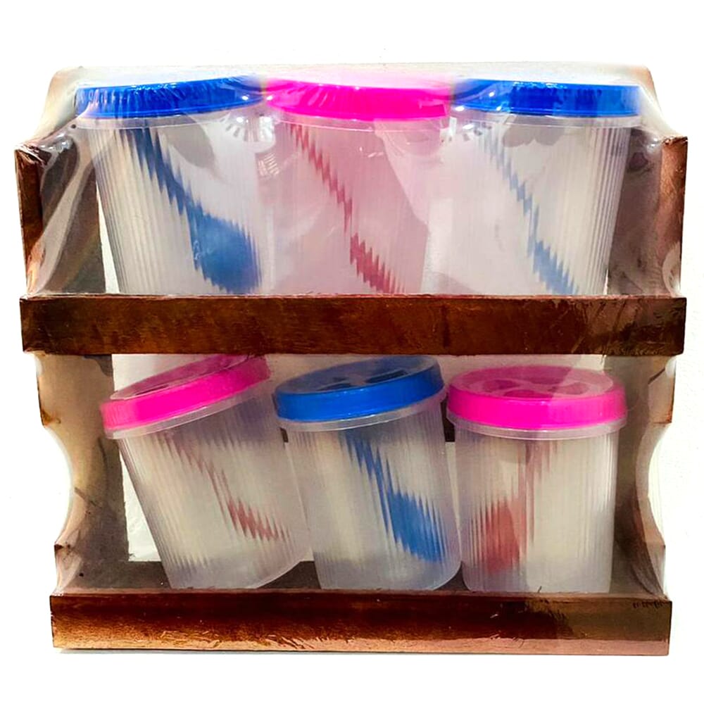 Wood Kitchen Spicy Rack With Dappa Set Small | Daraz.lk