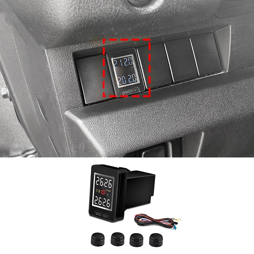 Wireless TPMS Tire Pressure Monitoring System with LCD Display Embedded ...