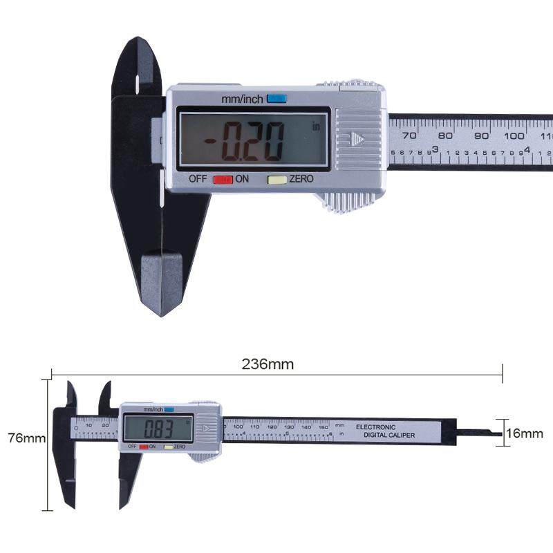 Vastar 6inch 150mm Electronic Digital Caliper Ruler Carbon Fiber ...