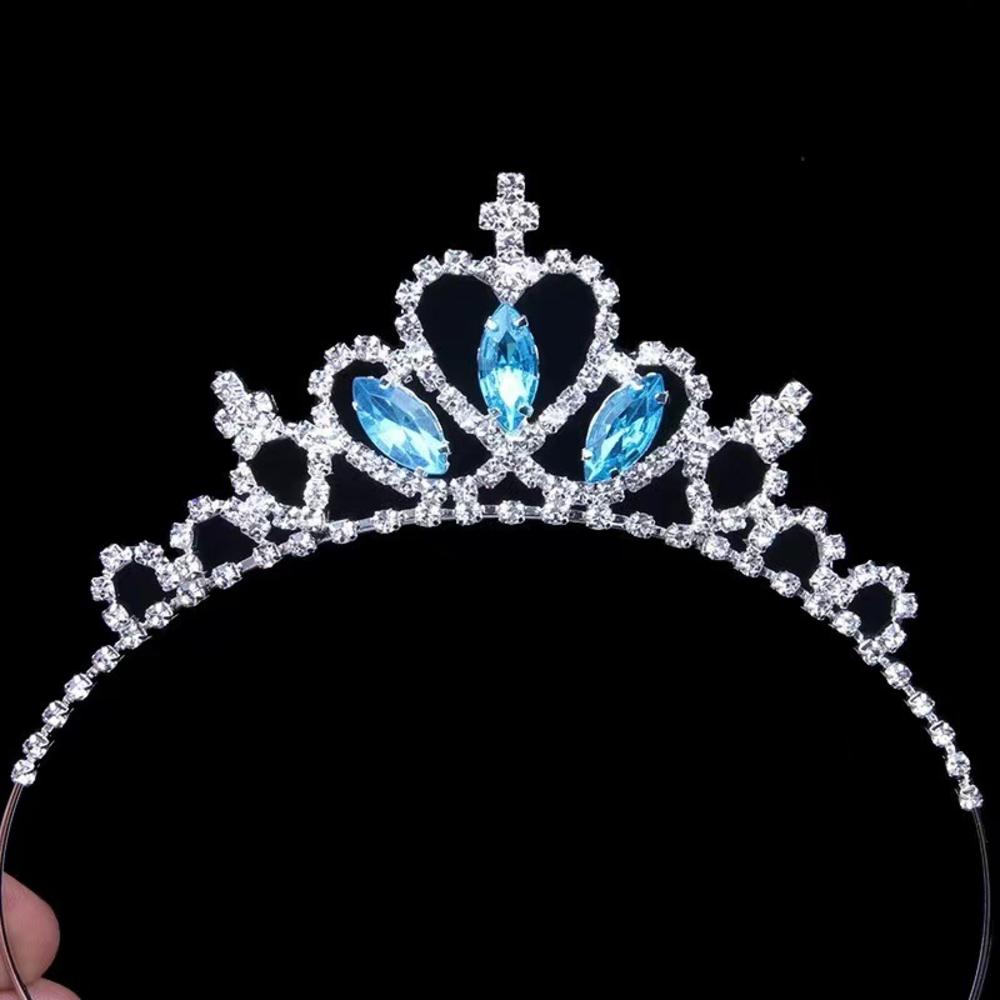 Kids Tiara Crown Elegant Accessories Girls Princess Headband Wedding ...