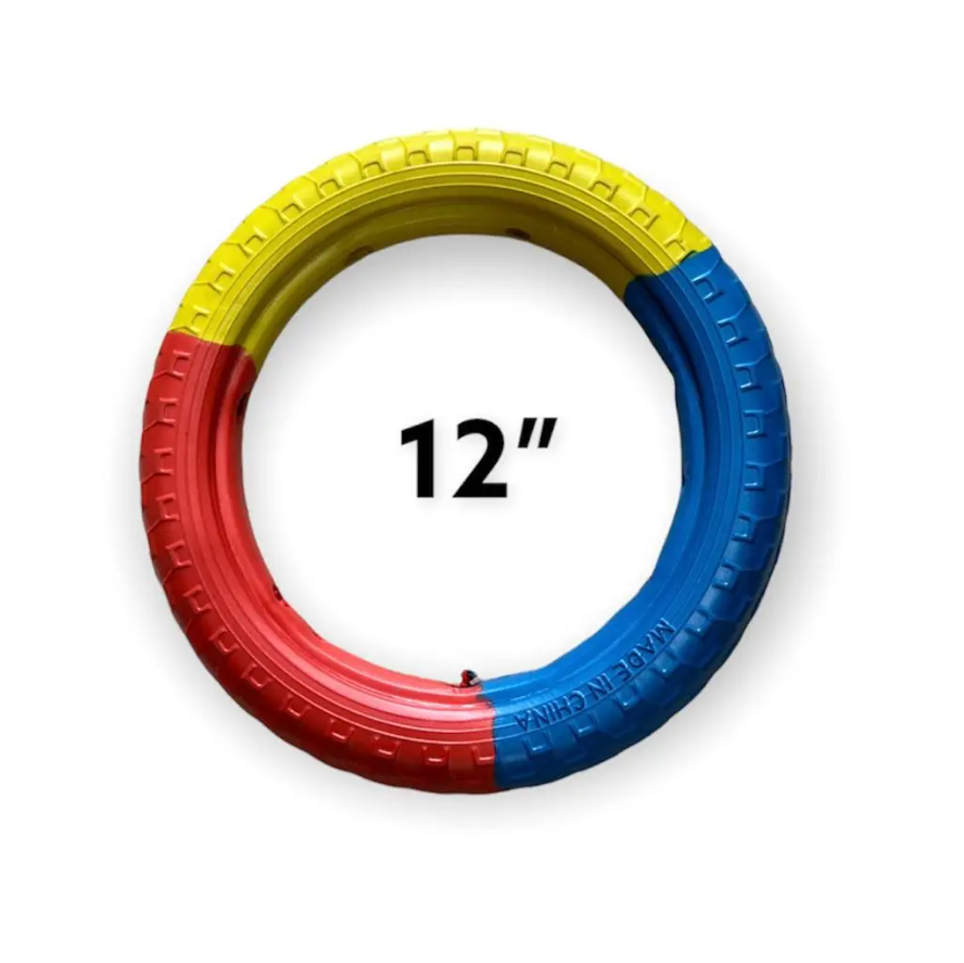 Kids Bicycle Tyre BMX EVA, 12-inch Size Colorful Full Foam Tyre | Daraz.lk