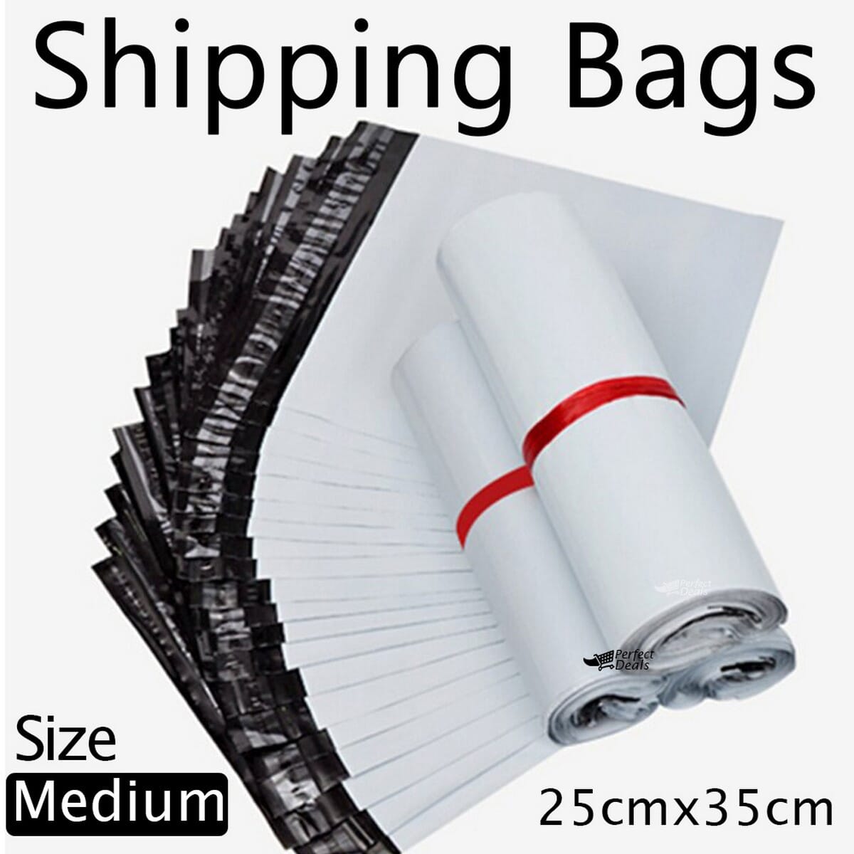 Perfect Medium Poly Mailer White Daraz Flyers Bundle of 100 Bags pack ...