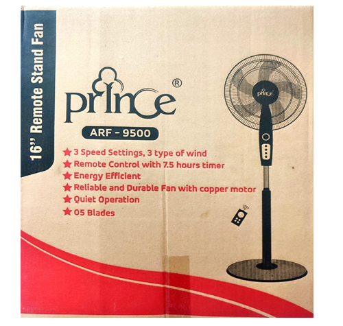 High Speed Remote Stand Fan 16" 5 Blade | Daraz.lk