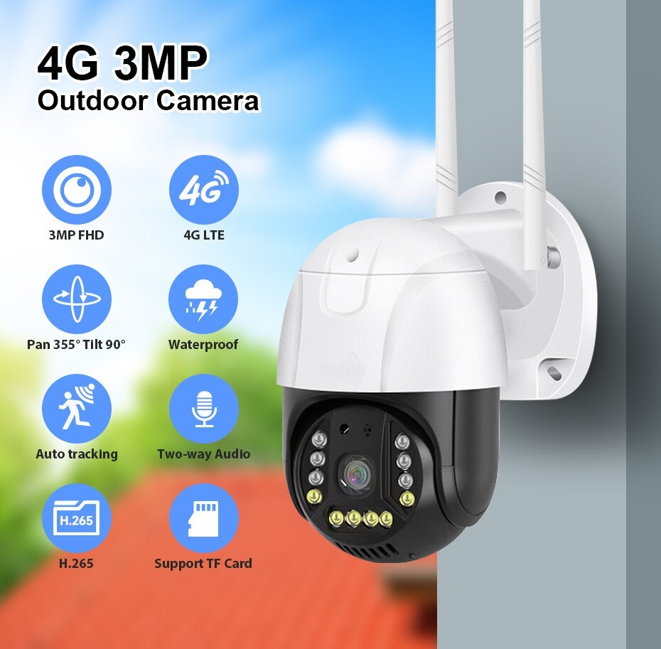 4G Single Lens Outdoor Security Camera | Daraz.lk
