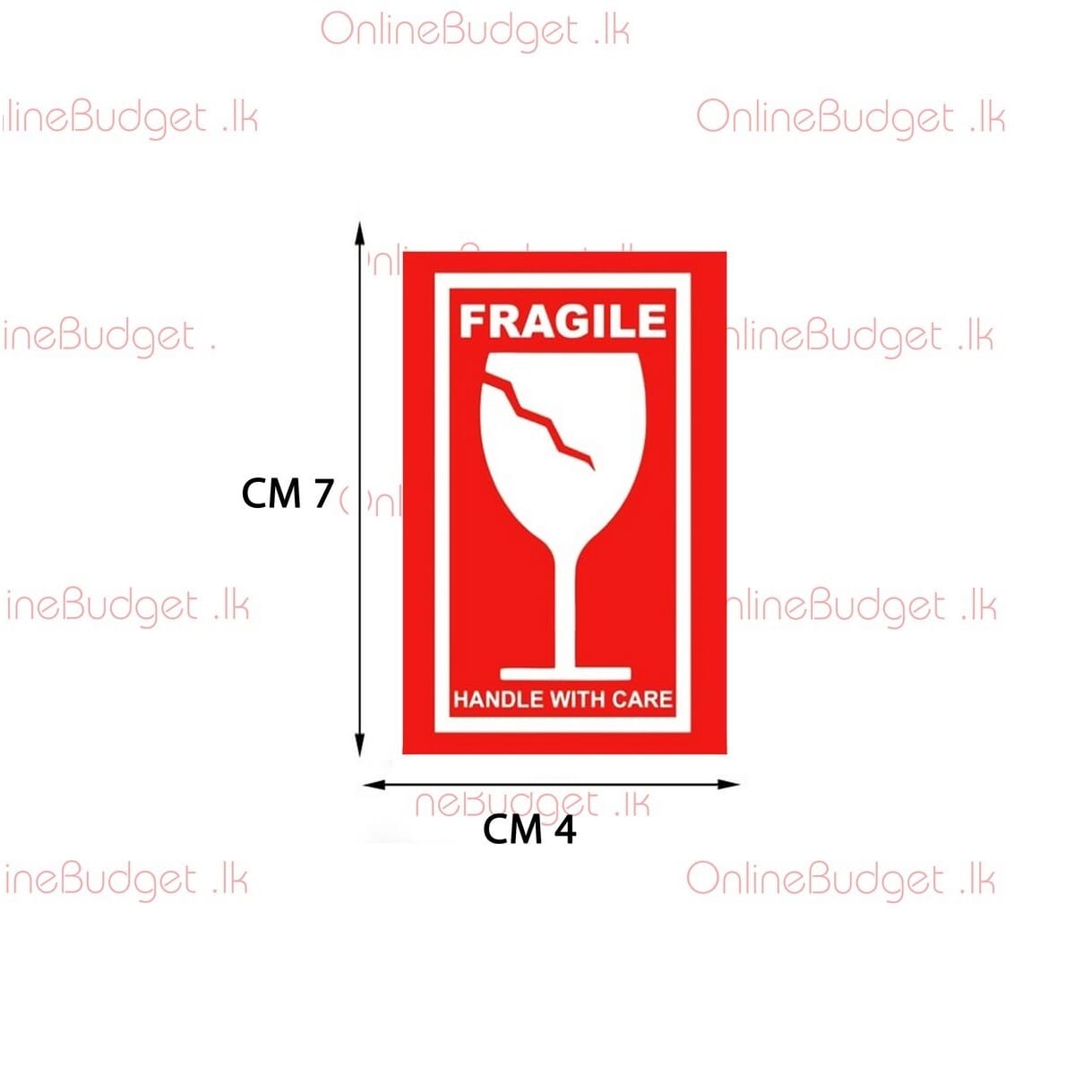 Fragile Stickers - (100pcs) - Small Size | Daraz.lk