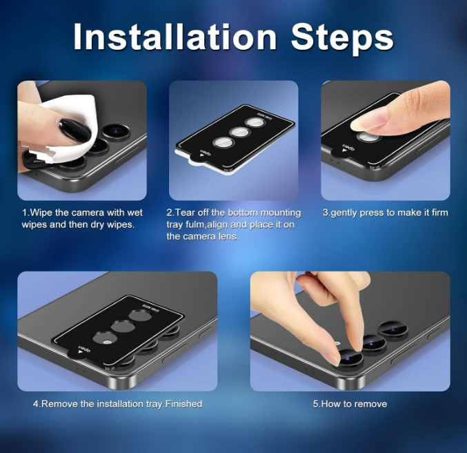 Camera Ring Protector for Samsung Galaxy A14, A24, A54, A25, A15, A05 ...