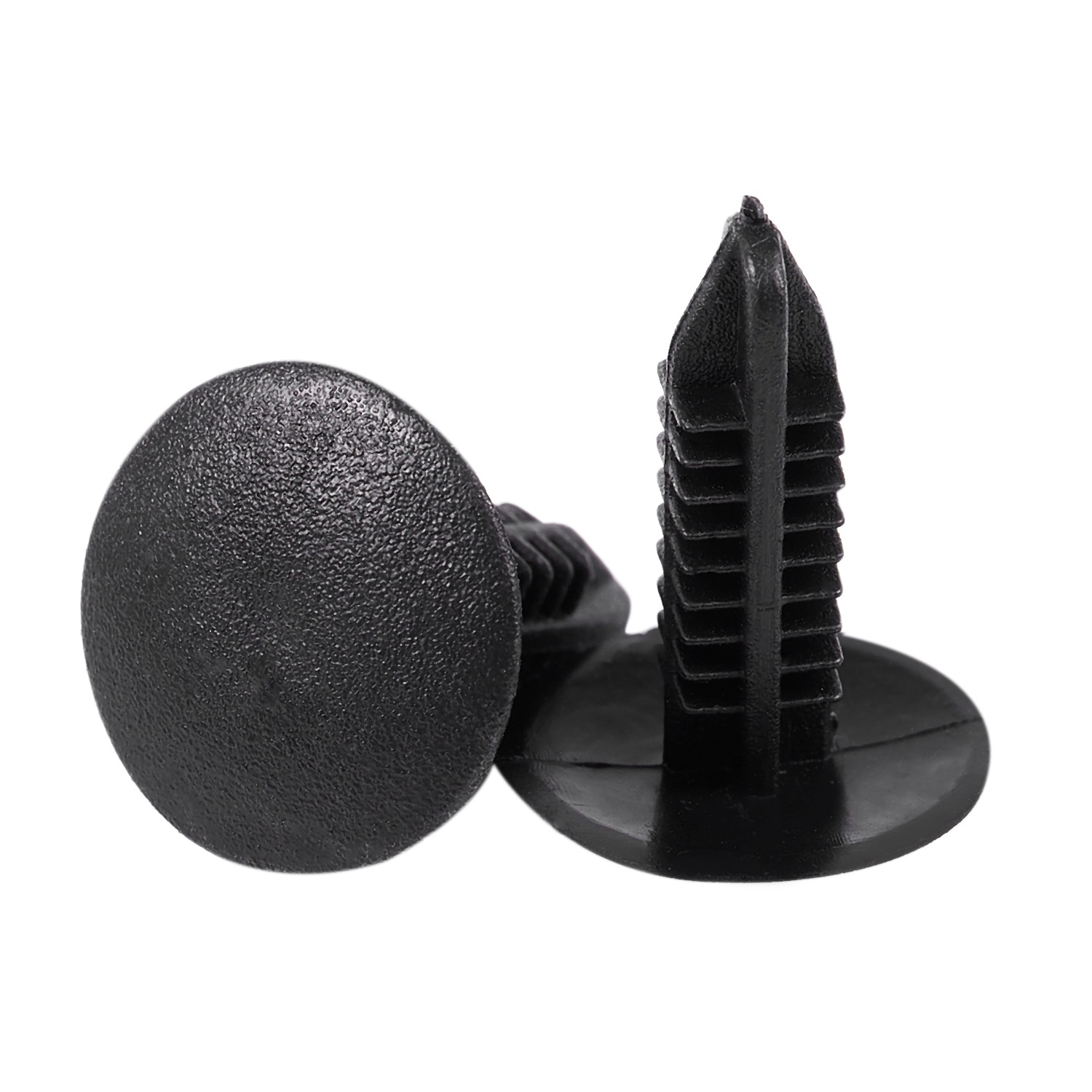 5mm x 5mm Hole Dia Black Plastic Rivets Fastener Push Clips 48 Pcs ...