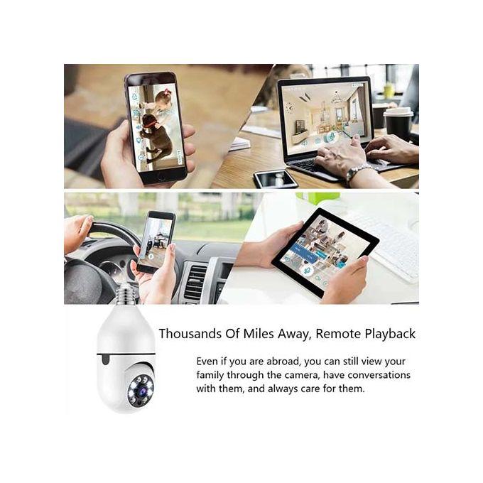 WIFI Camera 4K 360 1080P E27 WiFi IP PTZ Security Surveillance Camera ...