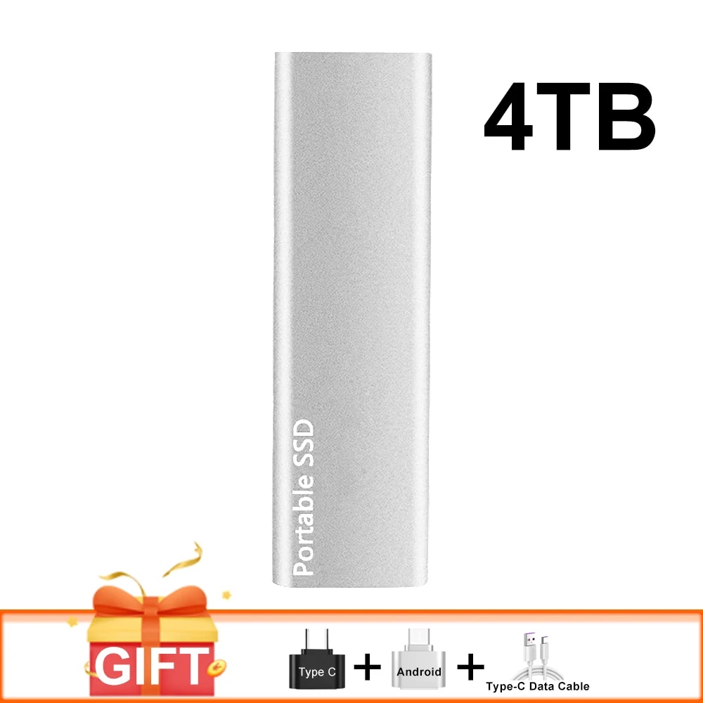 Super High Speed SSD Sata 1TB 2TB 100% Real Capacity Portable SSD 4TB ...
