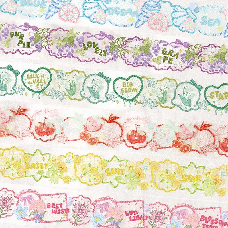 PET Tape Lilith Dream Series Creative Small Fresh Flower Theme Hand ...