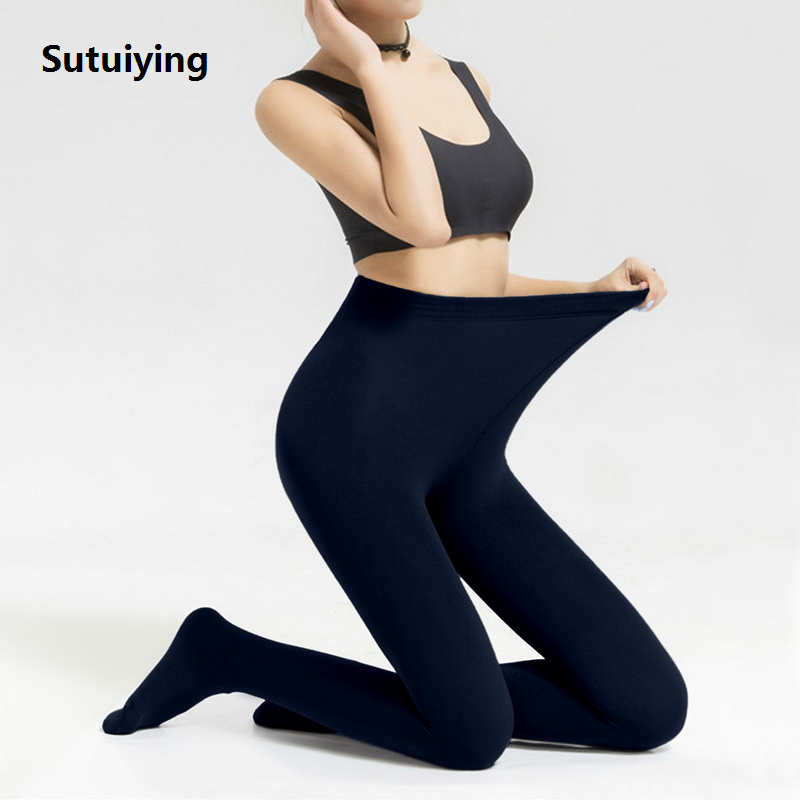 Sutuiying Thin Pantyhose Women'S Insulated Tights 120d Opaque Footed ...