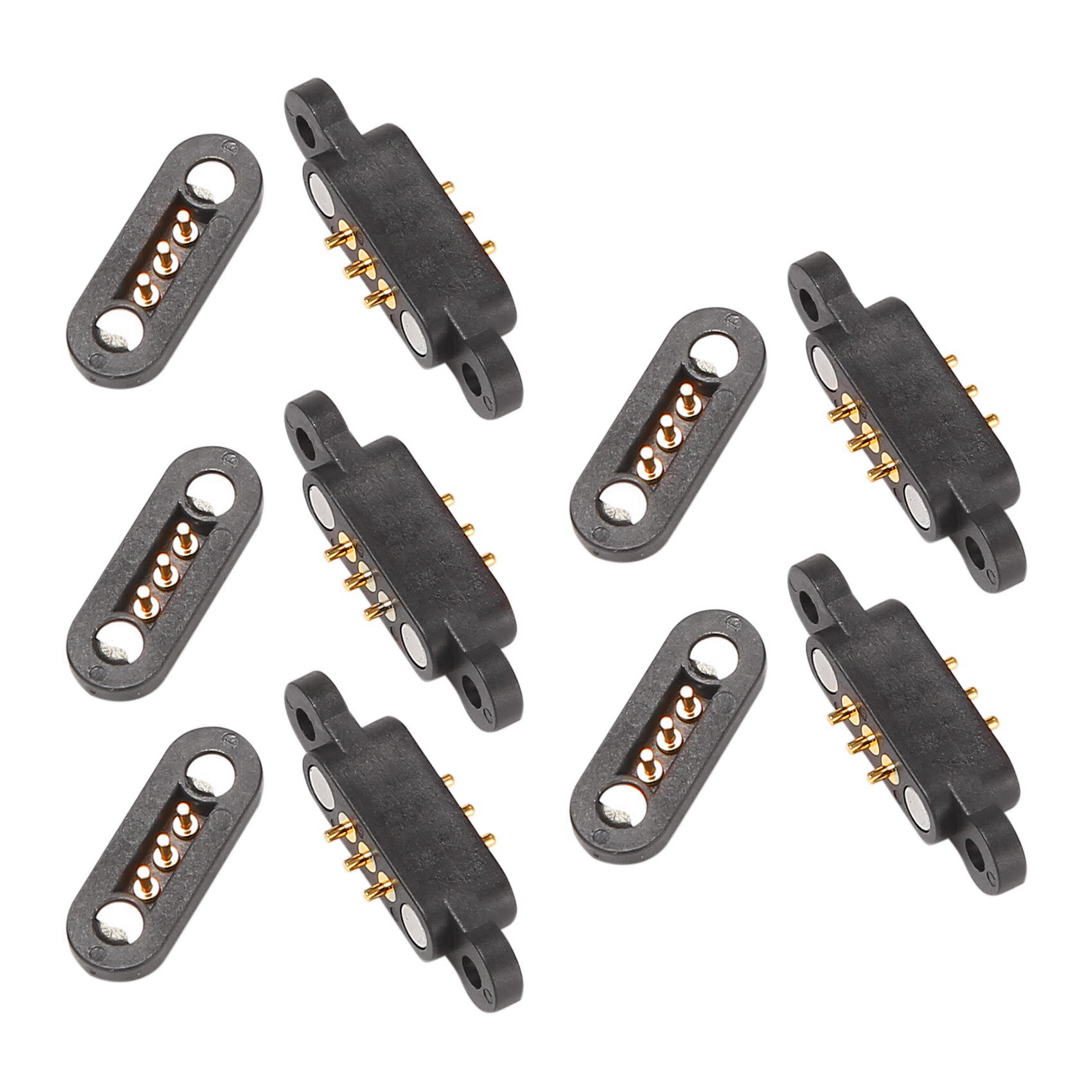 10 Pairs Magnetic Pogo Pin Connector Spring Loaded Magnetic Pogo Pin ...