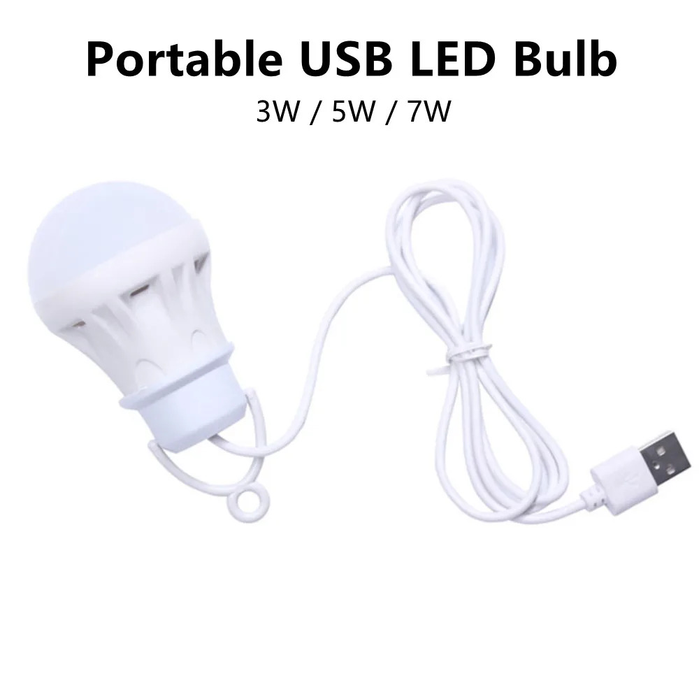 Hot Usb Led Bulb 3w Portable Led Lamp 5w Book Lights 7w Outdoor