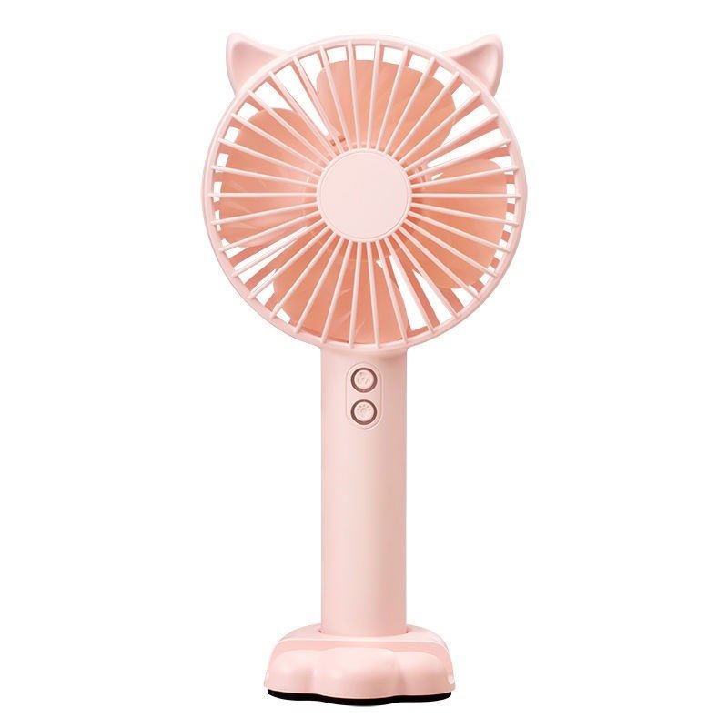 Portable Ventilator USB Fan Cute Cat Hand-Held Desktop Fans LED Lamp ...