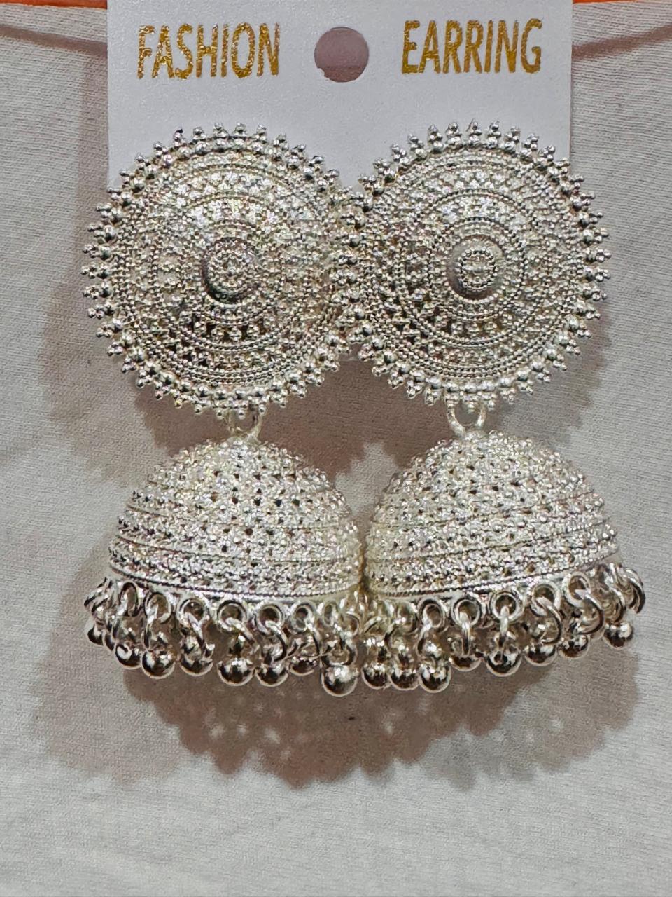 Pure White Silver Jimikki | Daraz.lk