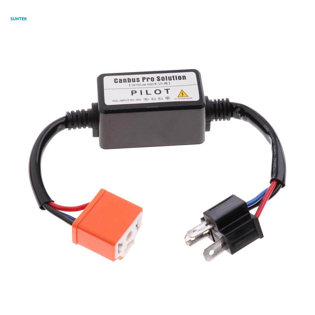 3xCar H4 LED Headlight Lamp Canbus Decoder DRL Anti-Flicker Load ...