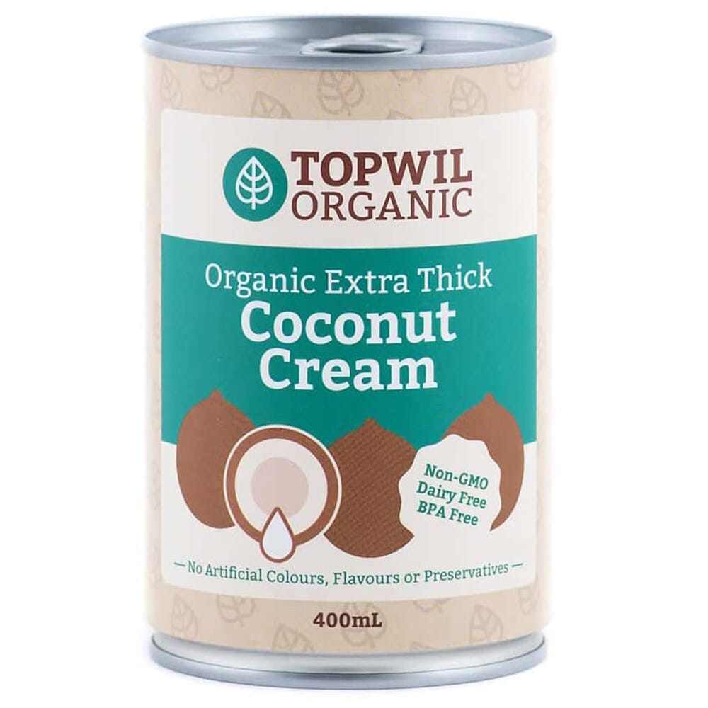 Topwil Organic Extra Thick Coconut Cream 400ml | Daraz.lk