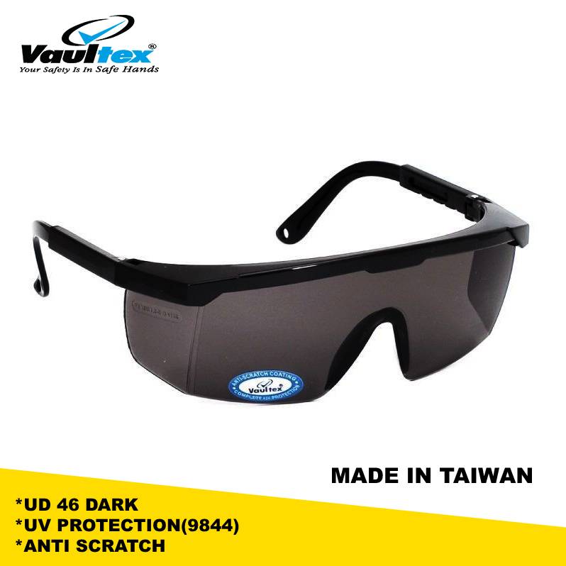 ANTI SCRATCH UV PROTECTED VAULTEX SAFETY SPECTACLES UD46 DARK MADE IN TAIWAN | Daraz.lk