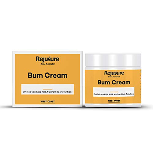 Rejusure Bum Cream with Glutathione, Niacinamide & Kojic Acid ...