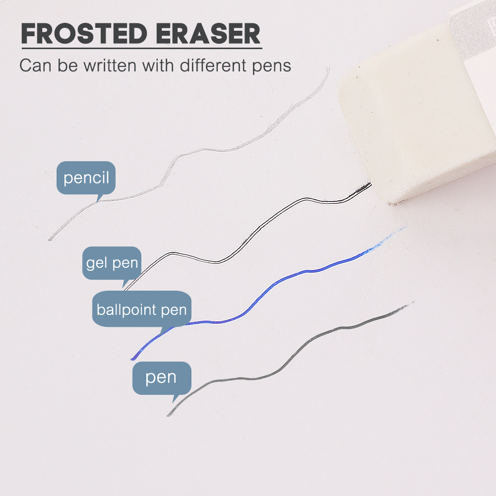 1/5pcs Matte Frosted Eraser For Ballpoint Pen Gel Pen Pencil Erasers ...