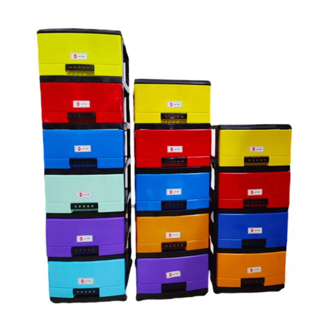 Uni Plast RATTAN Drawer 6 Tier Baby Drawer Wardrobe Cupboard Storage ...