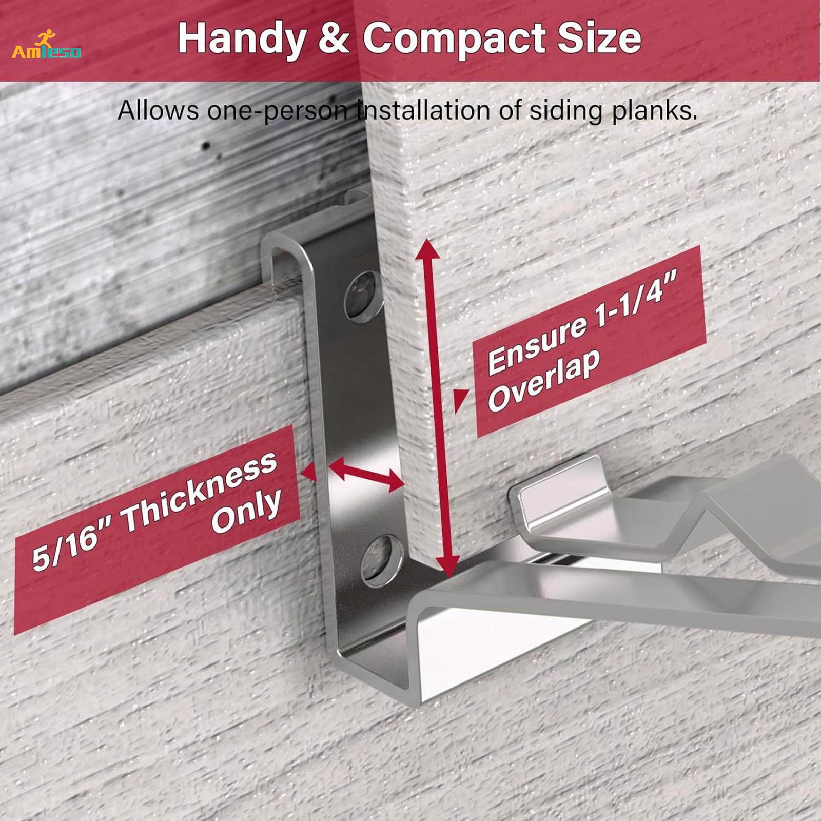 2x Gecko Siding Gauge Siding Tools Stainless Steel Accessory Overlap ...