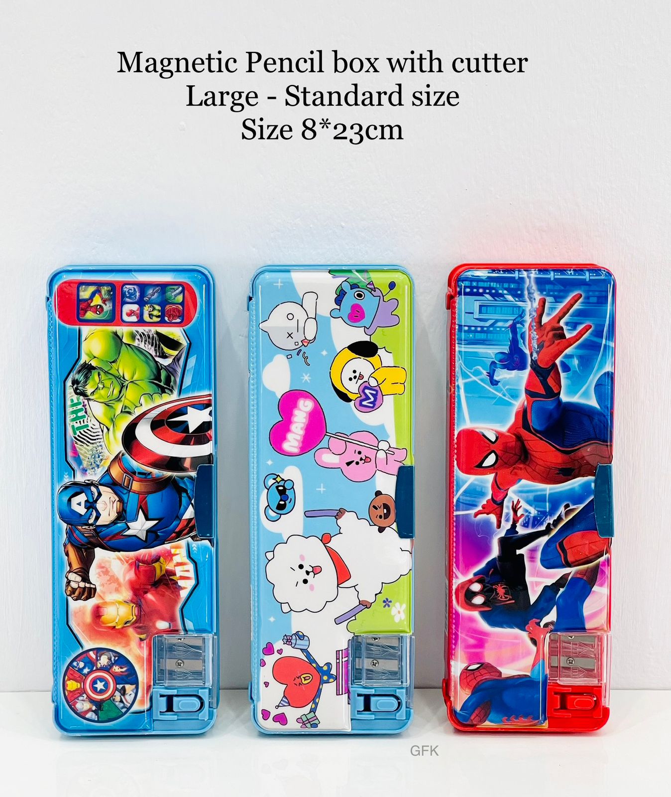 Kids Magnetic Lock Pencil Box with Sharpener For Girls & Boys Pencil ...