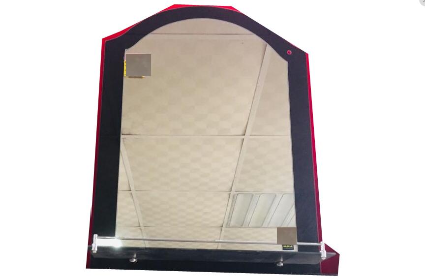 Bathroom Mirror BLACK 50cm x 70cm | Hanging Mirror | Perfect for ...