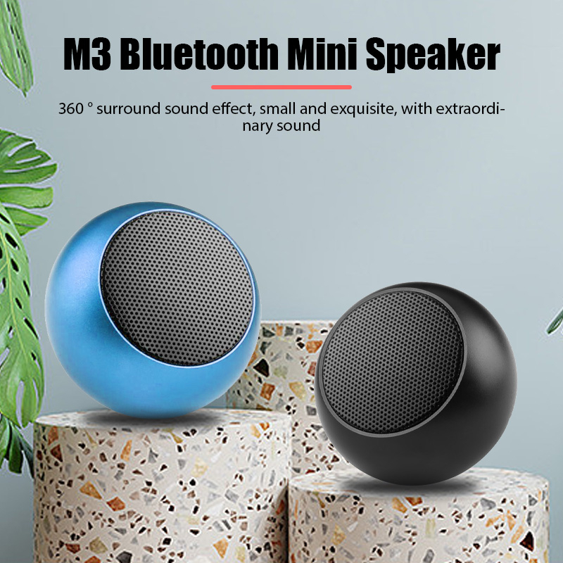 M3 Wireless Bluetooth Speaker Portable Small Steel Gun Metal Heavy ...