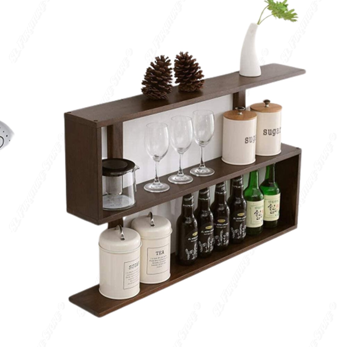 Melamine Multifunctional Shelf,Wall Shelf, Partition Wall Hanging ...