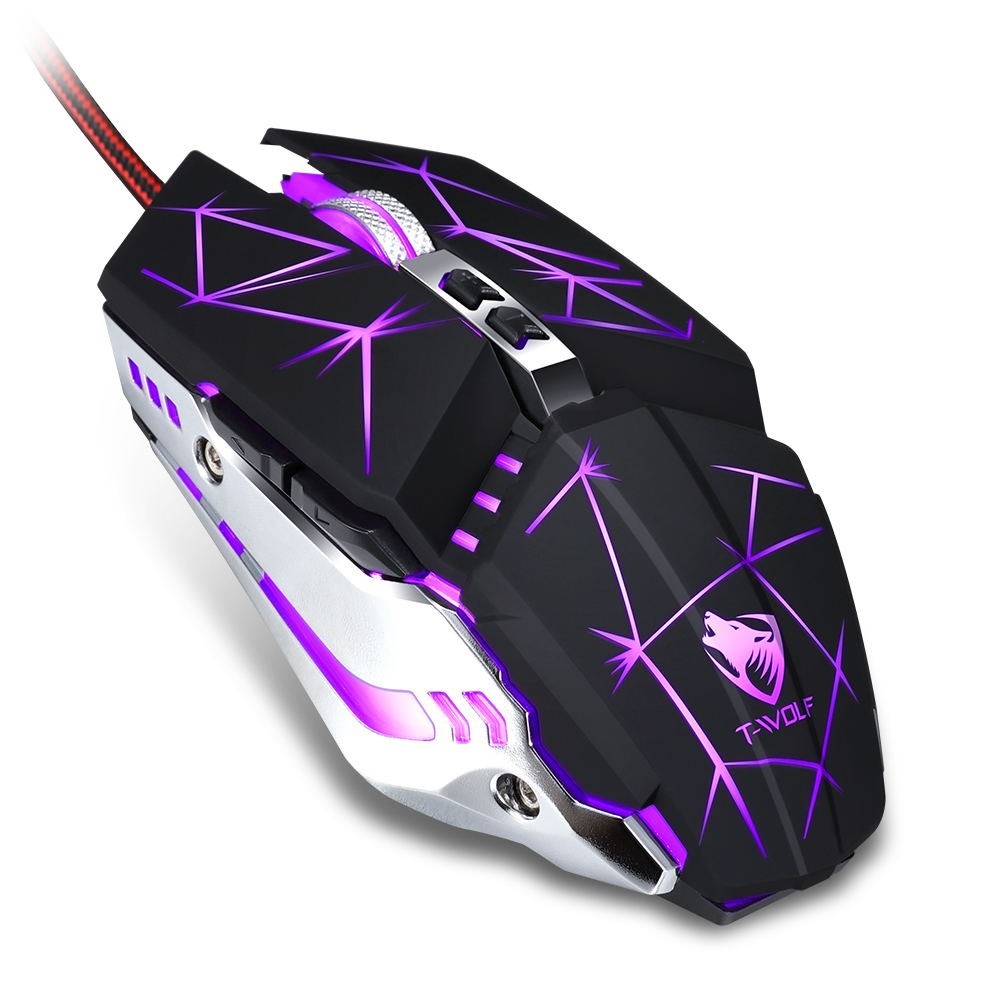 T-Wolf V7 Mechanic Programming Wired Gaming Mouse | Daraz.lk