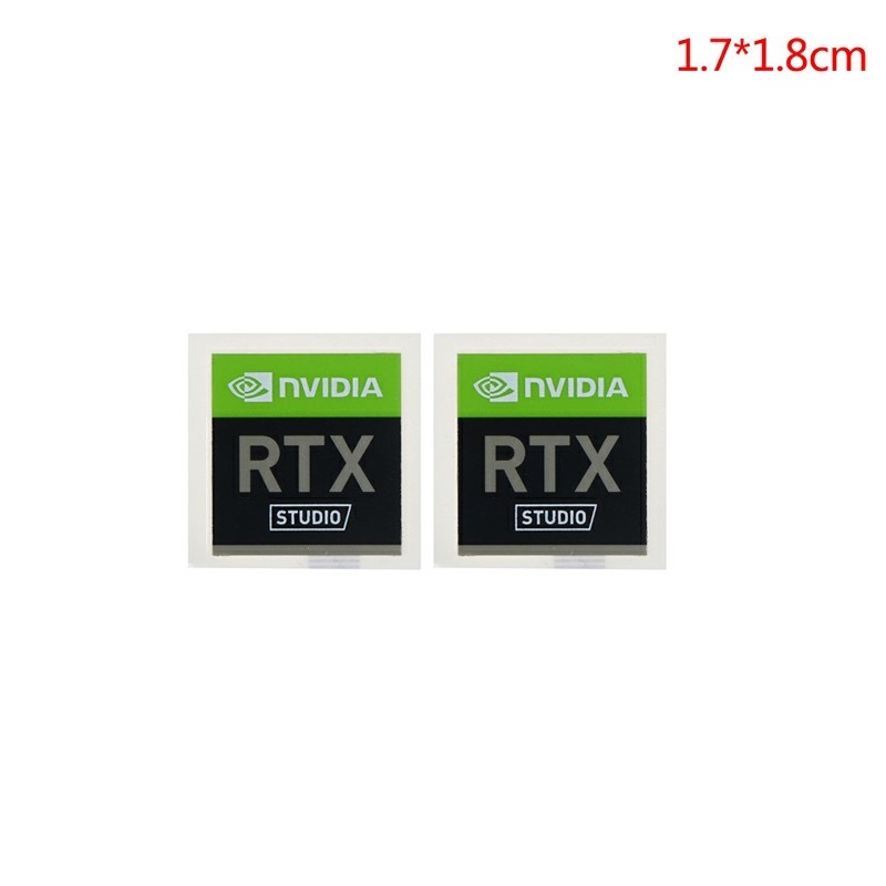 2pcs NVIDIA GEFORCE GTX RTX G-Sync Radeon Vinyl Sticker Label Tag For ...