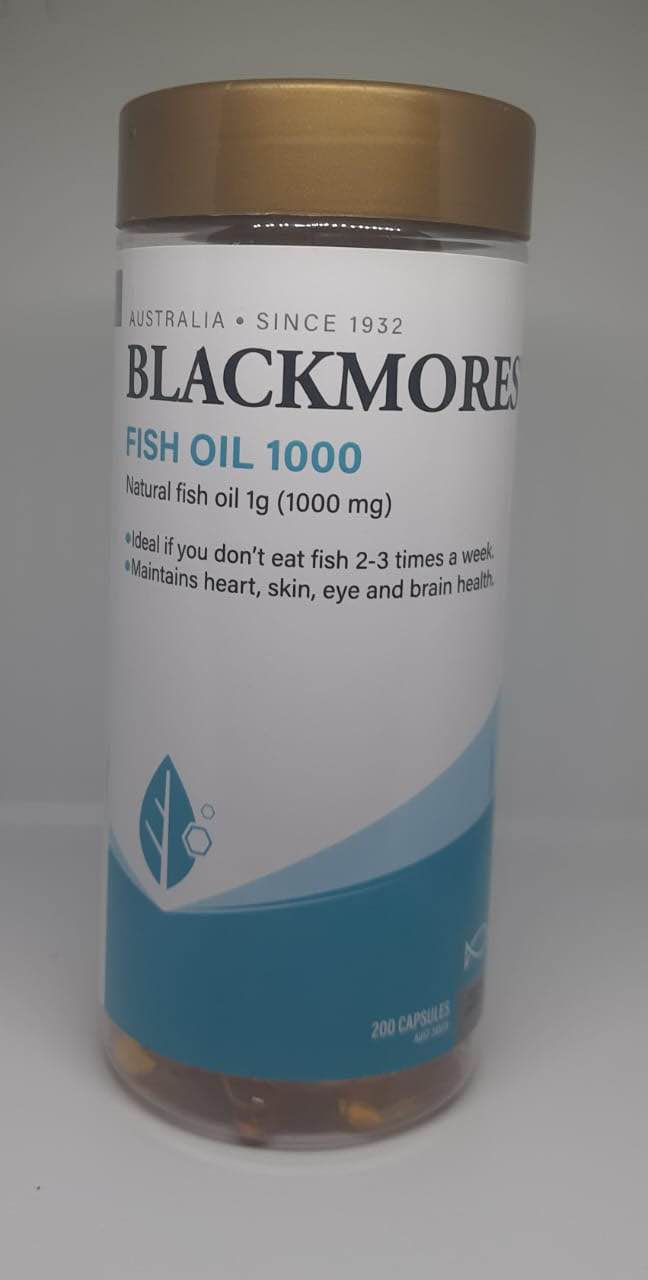 Blackmores australian fish oil 1g ( omega 3 ) 200 capsules Authentic ...