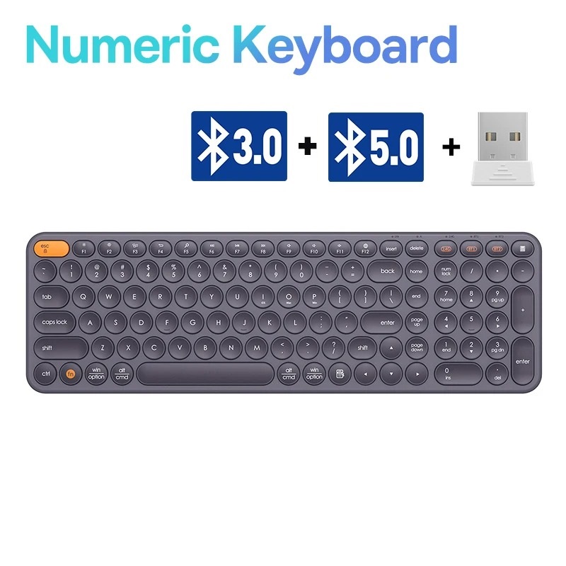 Baseus K01B Creator Wireless Tri-Mode Keyboard with Numeric Keys ...