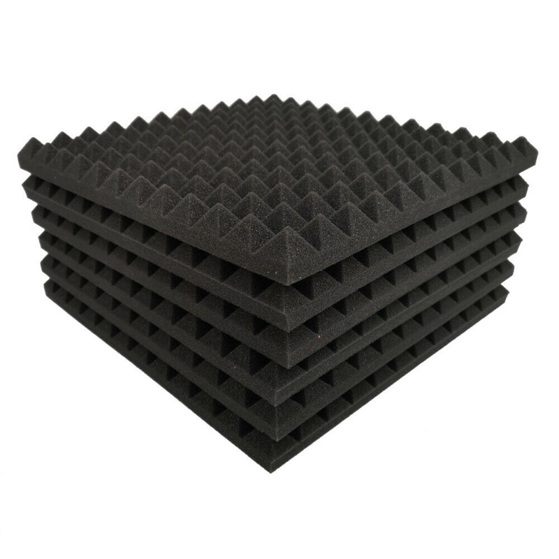 12 Pack Pyramid Shape Soundproof Foam Sound Proof Padding Treatment ...