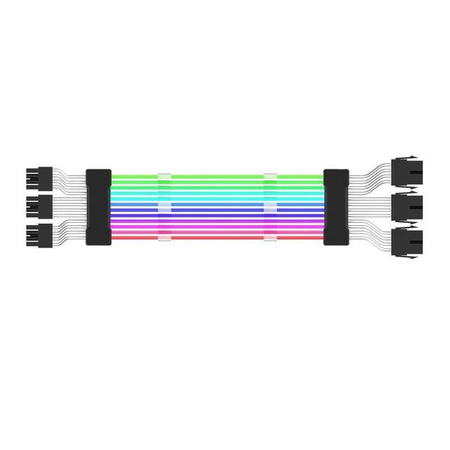 Pc Case Extension Rgb Cable 5v 24pin Argb Lighting Strip Streamer ...