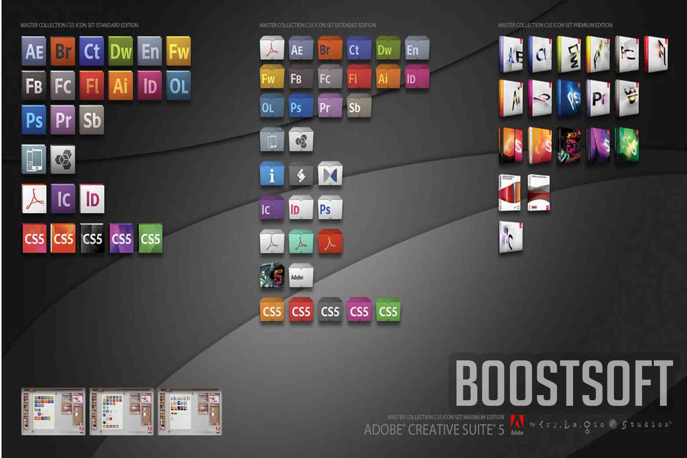 Master Collection CS5 with life time licenses key and no 1 packing ...