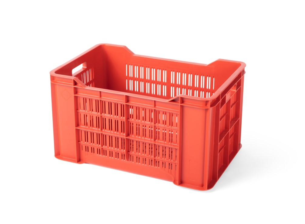 Food Grade Plastic Crate (Meshed) with 44 LTR Storage Capacity and 25 ...