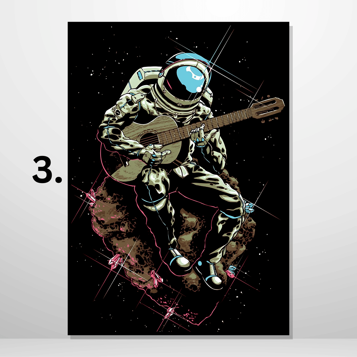 A3/A4 Size Framed Astronaut Space Aesthetic posters Wall decorations ...