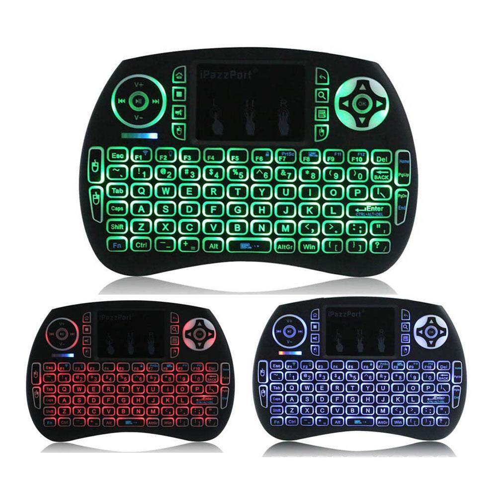 Backlit Mini Keyboard 2.4Ghz Wireless Keyboard With Touchpad Mouse Portable Rechargeable Battery ...