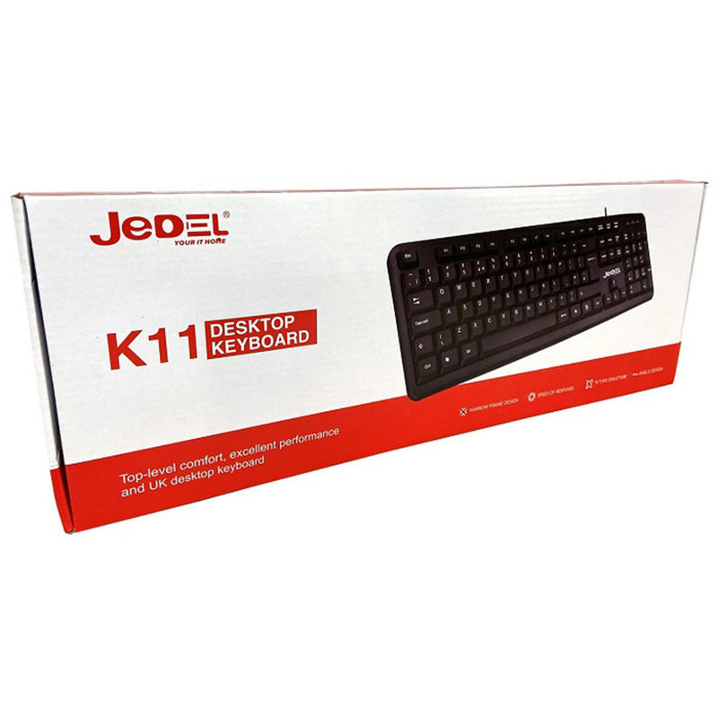 Jedel K11 Slim USB Wired Keyboard - KB-JED-K11 | Daraz.lk