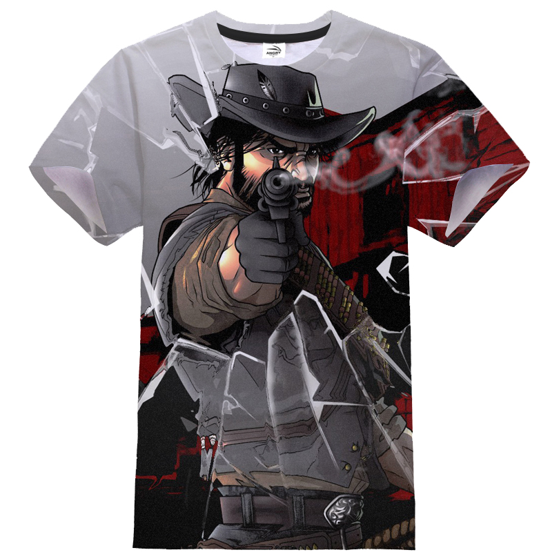 Red Dead Redemption 2 Oversized T-shirt Men Women Game 3D Printed ...