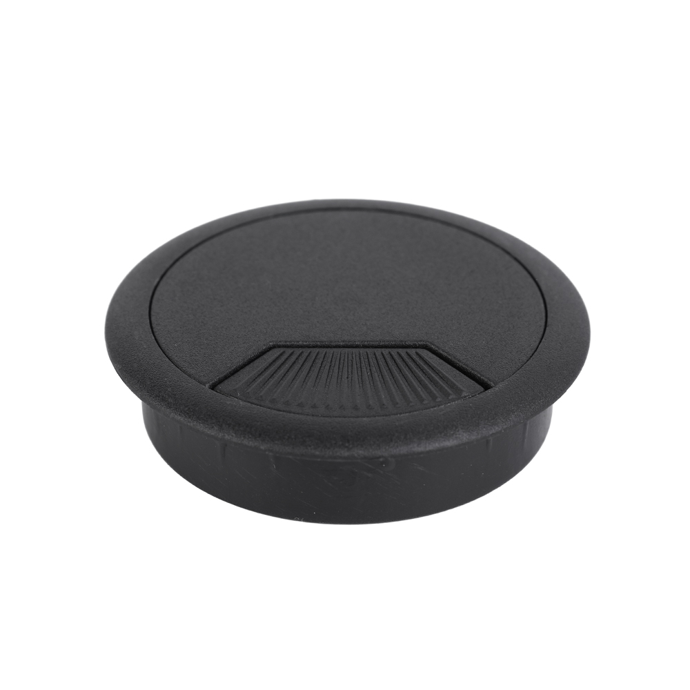 50/60MM Desk Table Plastic Cable Hole Cover PC Computer Desk Round Wire ...