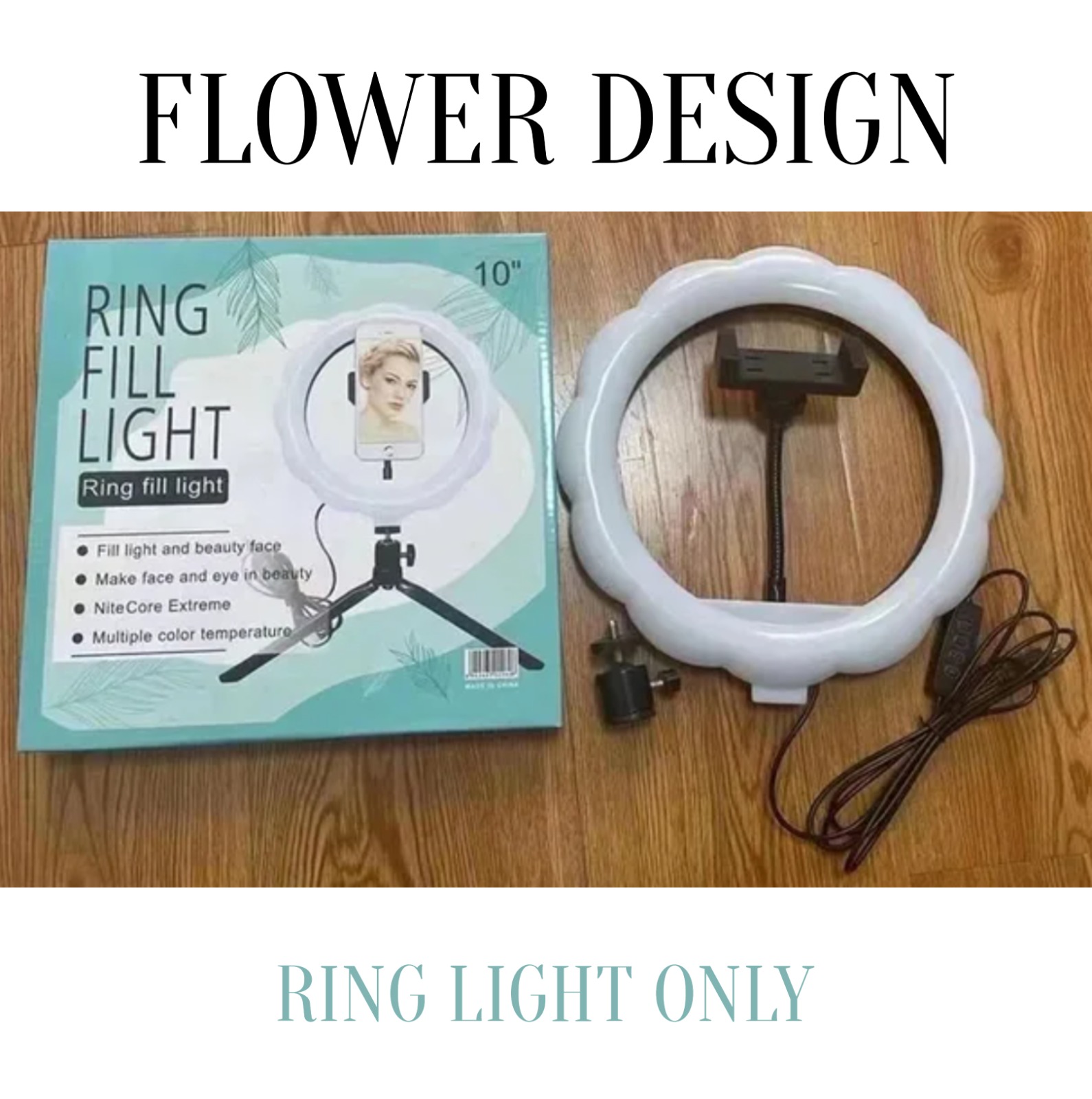 10 Inch Selfie 26CM Ring Light With 7ft Stand Tripod and 10 Inch Selfie LED Ring Light useful ...