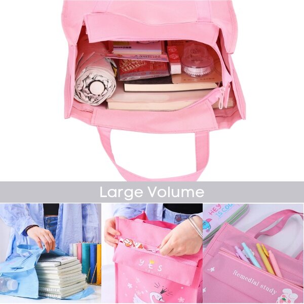 HippoMaMa 🌈 Tuition Bag School Kid Hand Carry Bag with Stationery ...