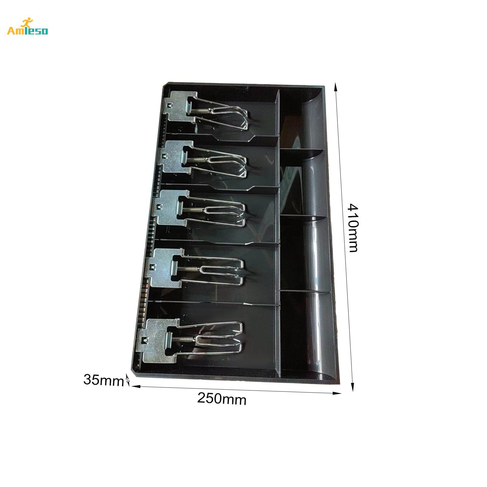 Cash Register Drawer Insert Tray with Metal Spring Loaded Clips for ...