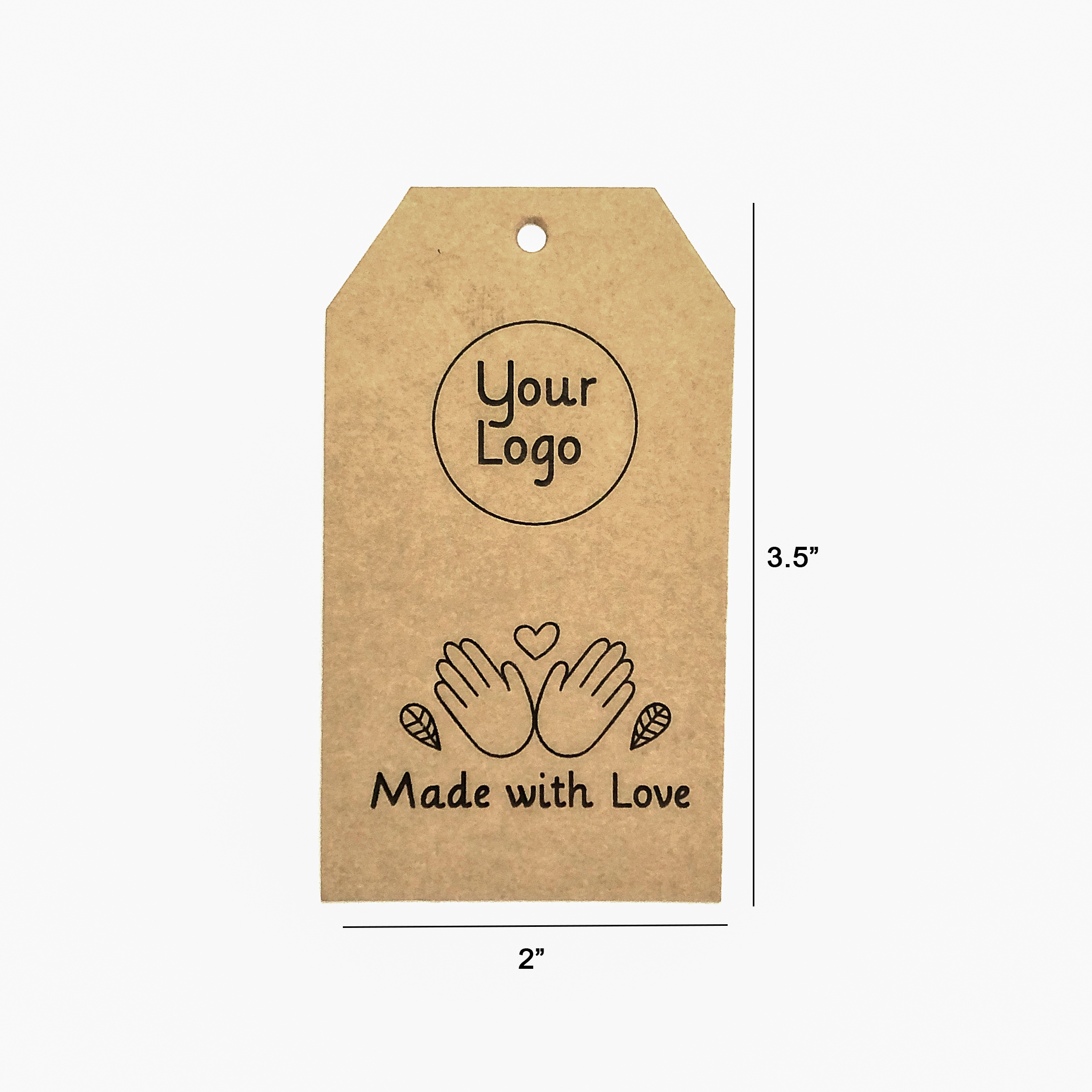 100Pcs Custom Craft Hang Tags, Clothing, Brand, Fashion, Accessories ...