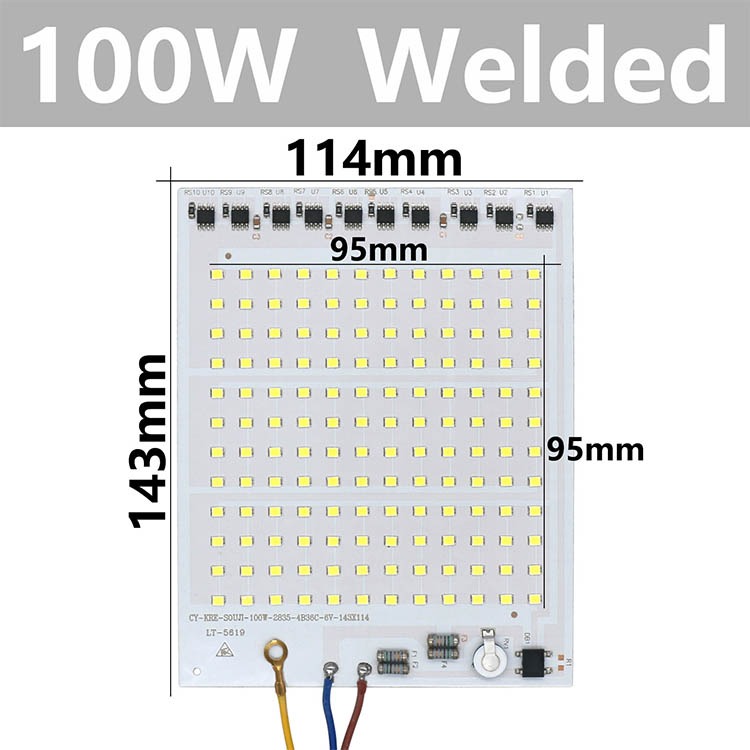 LED Chip 100W Lamp Beads LED Light Board AC220V 2835 SMD LED Lamp For ...